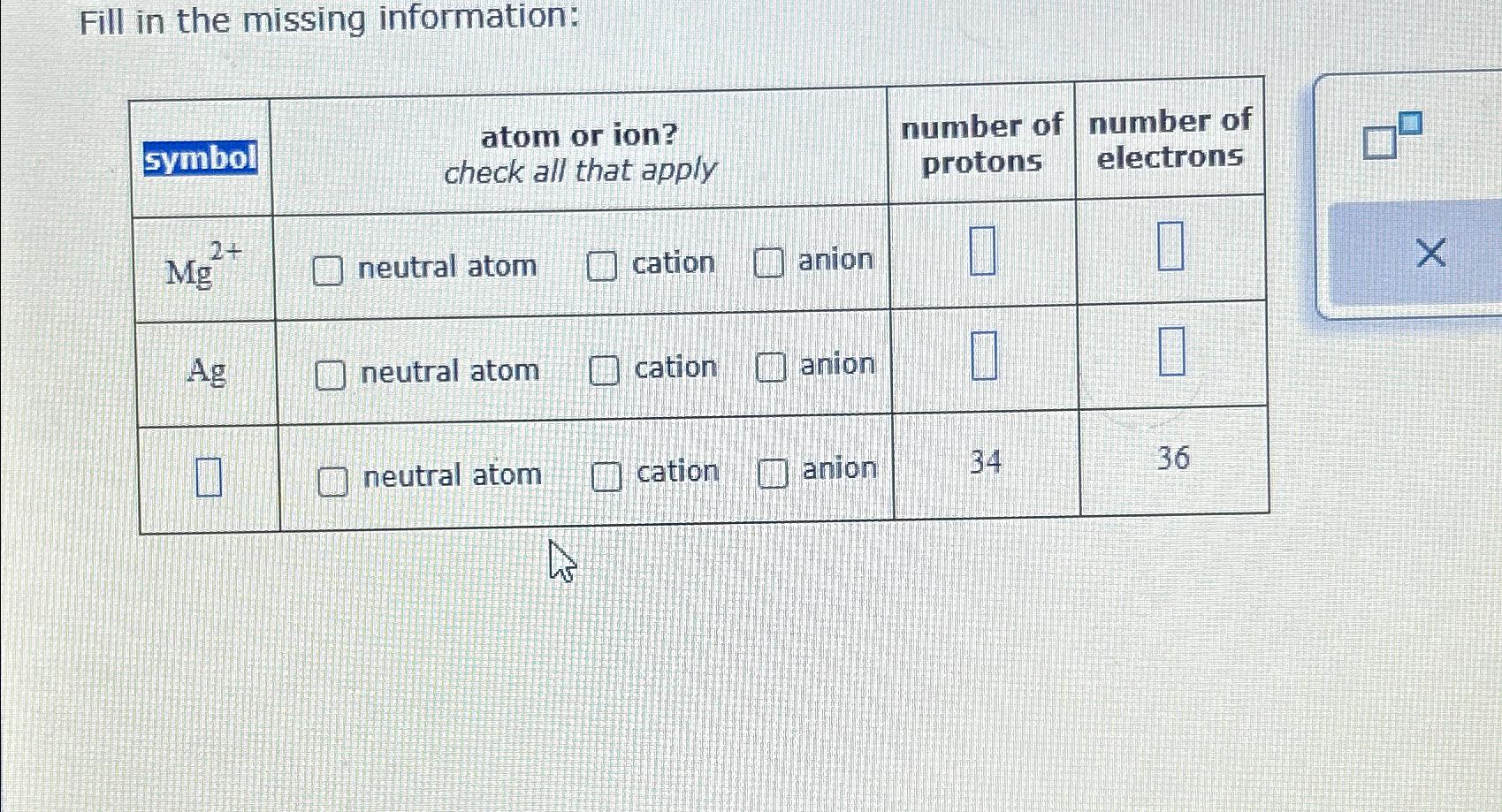 Solved Fill in the missing | Chegg.com