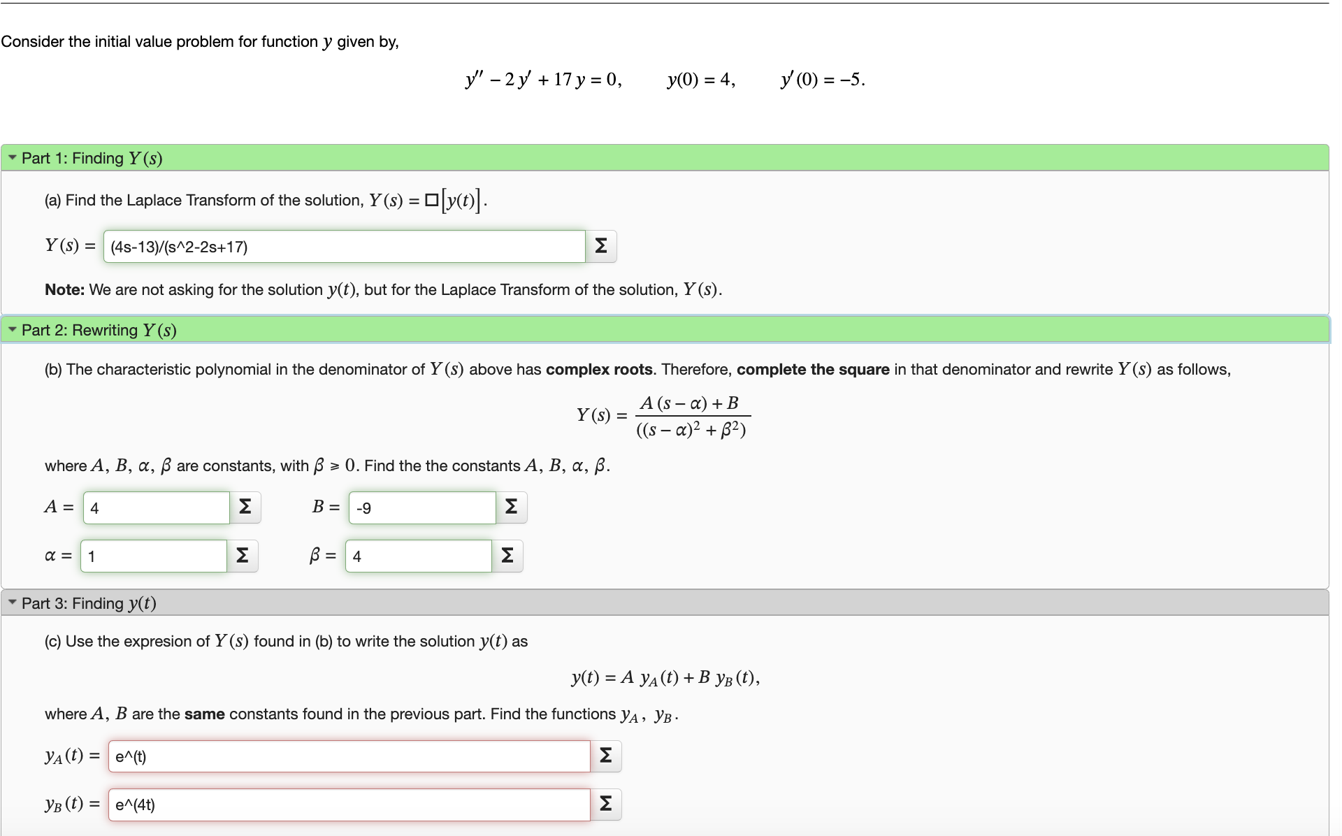 Solved Consider the initial value problem for function y | Chegg.com
