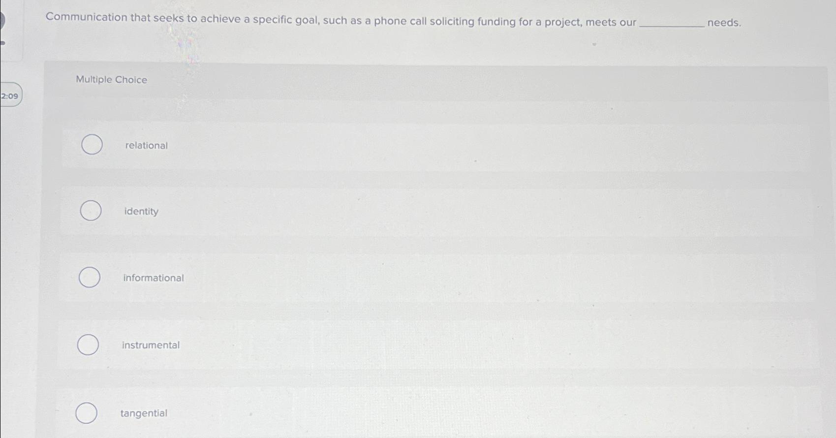 Solved Communication that seeks to achieve a specific goal, | Chegg.com