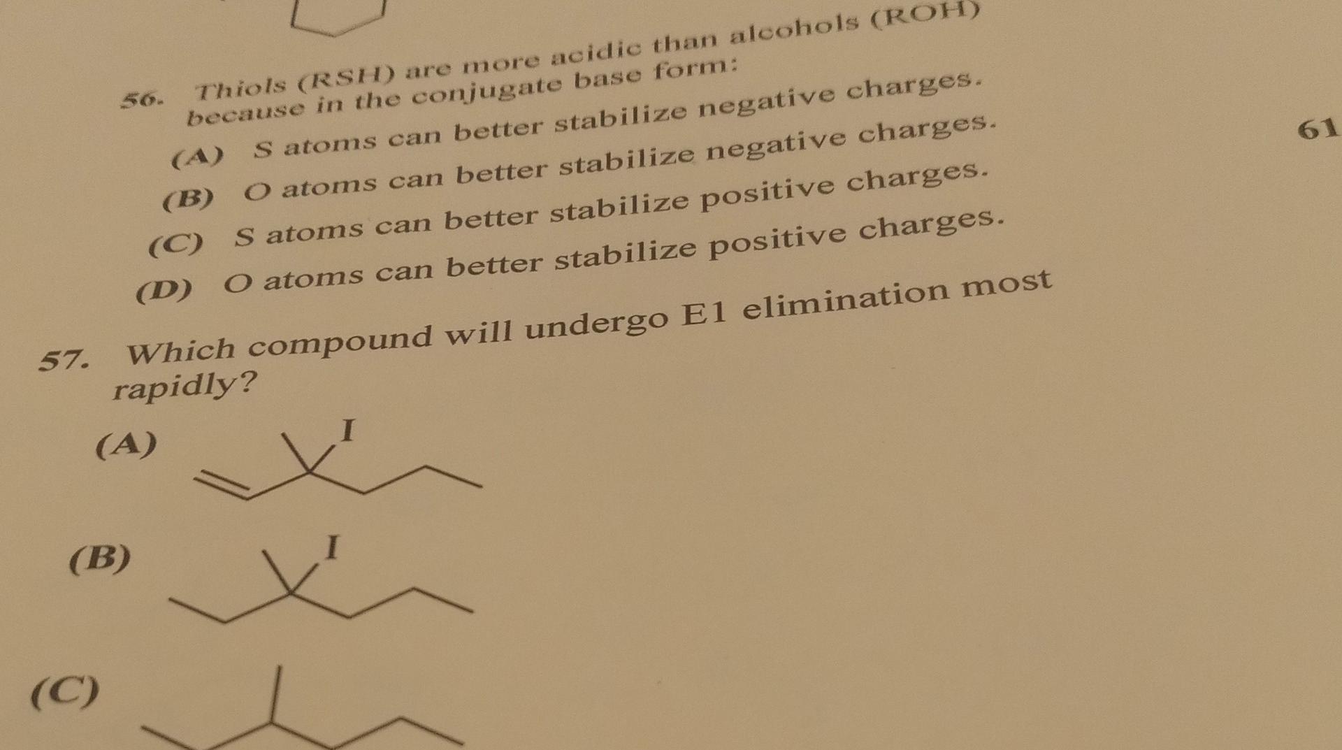 Solved Which Compound Would React The Fastest With A Str