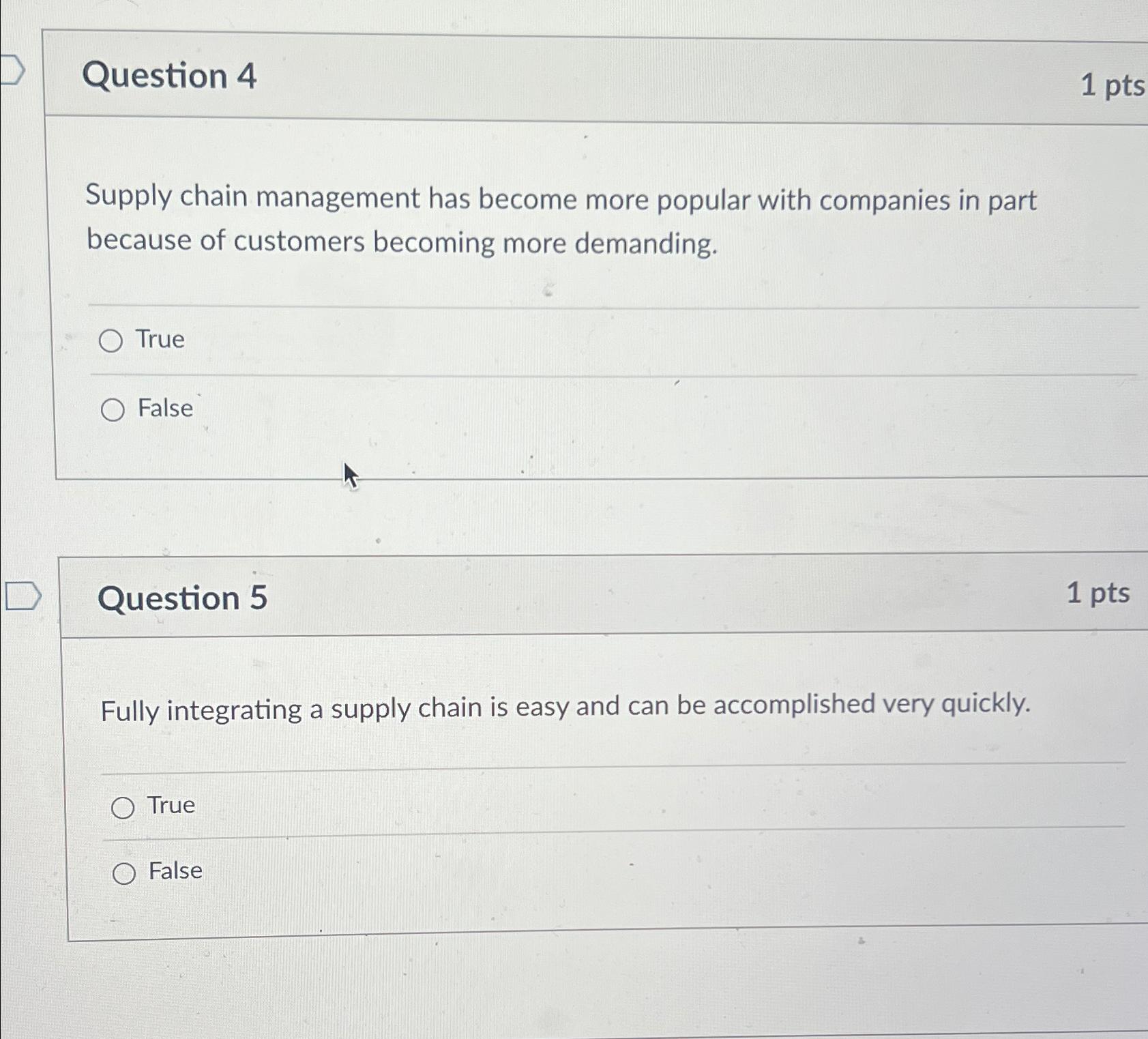 Solved Question 41 ﻿ptsSupply chain management has become | Chegg.com