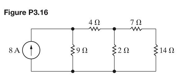 Solved Find the output voltage across the 14Ω resistor in | Chegg.com