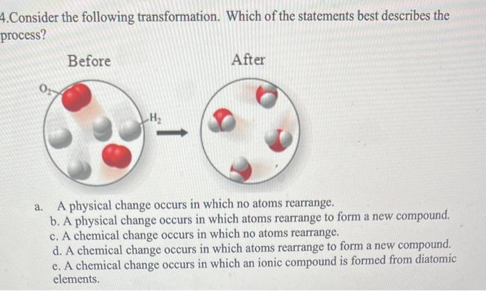 Solved Consider the following transformation. Which of the | Chegg.com