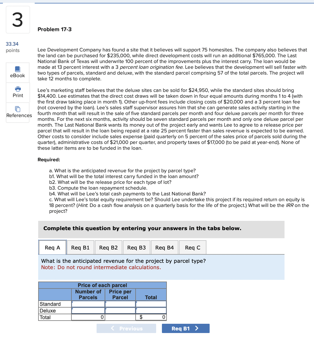 Solved Lee Development Company has found a site that it | Chegg.com