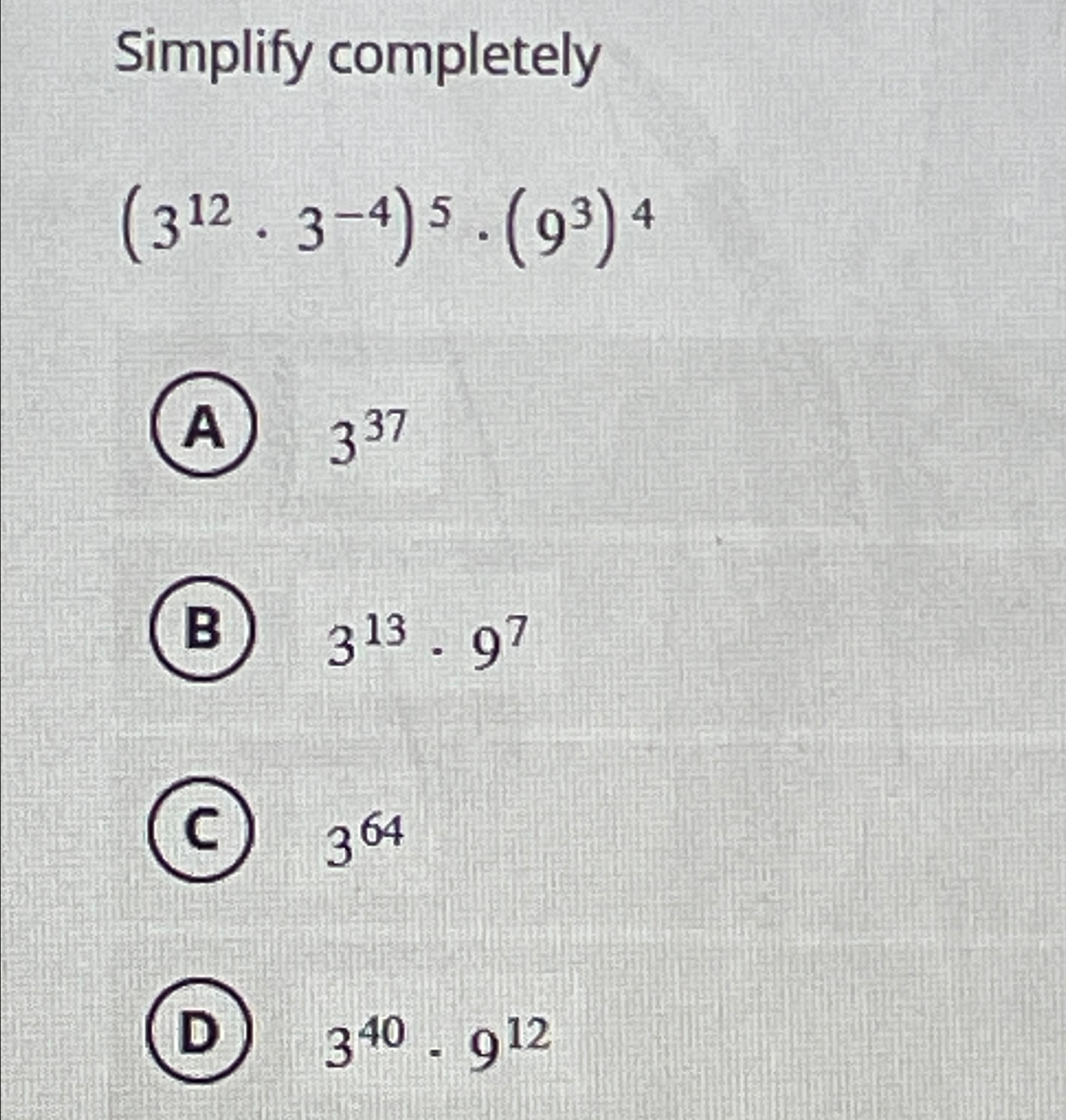 Solved Simplify | Chegg.com