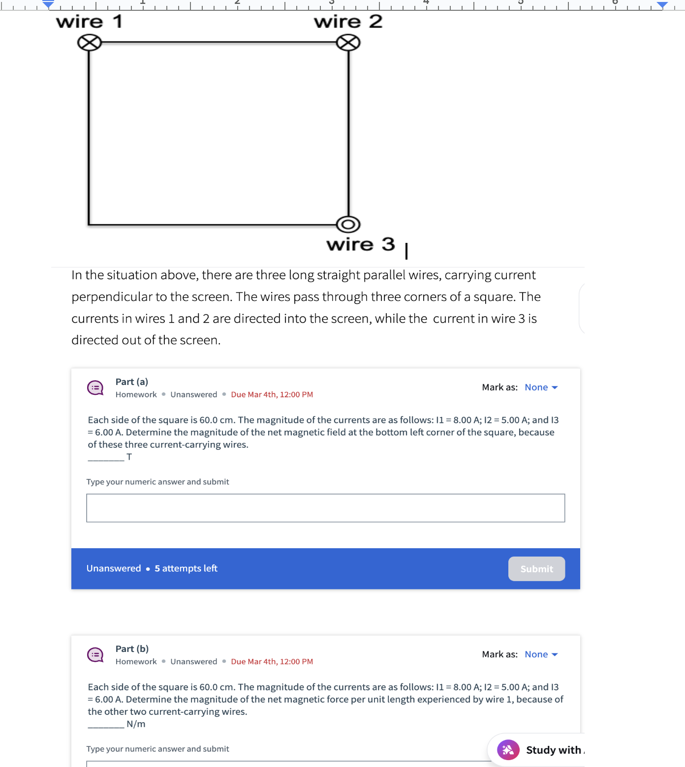 Solved help with parts a and b of this problem please, thank | Chegg.com