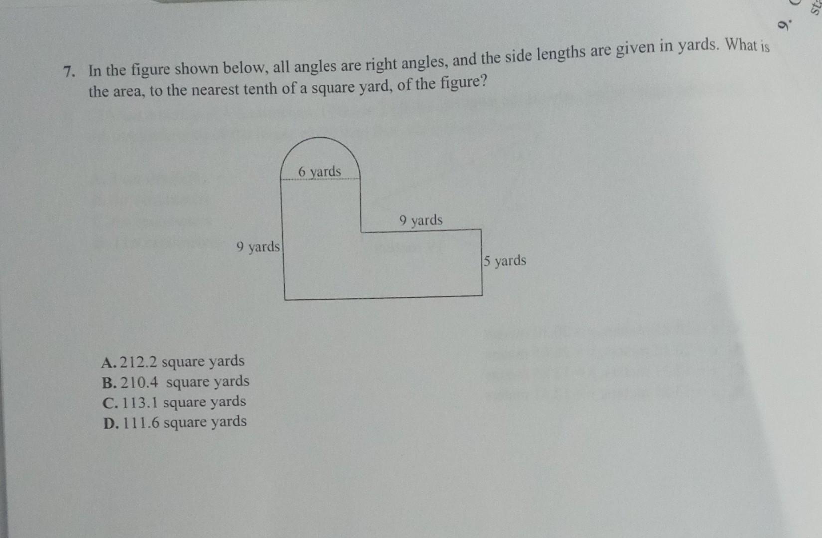 Solved 7. In the figure shown below, all angles are right | Chegg.com