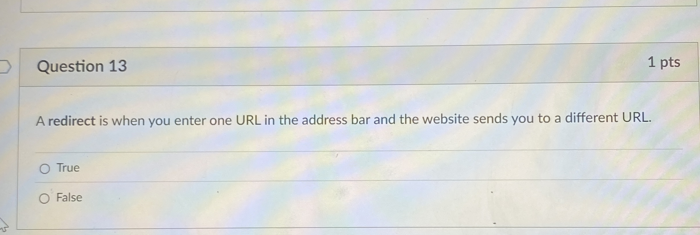Solved Question 131 ﻿ptsA redirect is when you enter one URL | Chegg.com