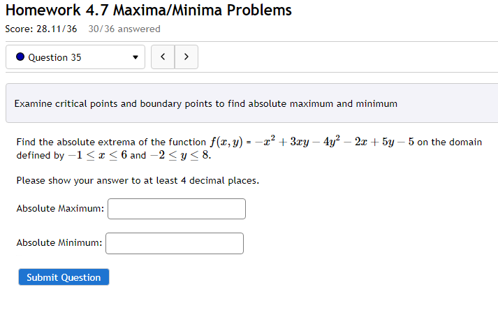Solved Examine critical points and boundary points to find | Chegg.com Solved Examine critical points and boundary points to find | Chegg.com