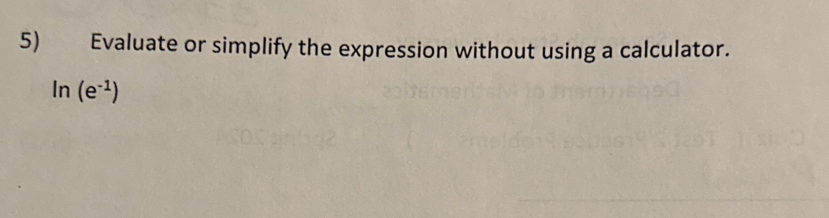 Solved Evaluate or simplify the expression without using a | Chegg.com