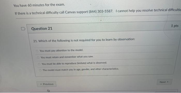 Solved You have 60 minutes for the exam. If there is a | Chegg.com