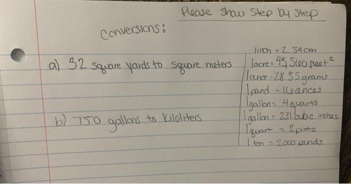 Solved Please show step by step | Chegg.com