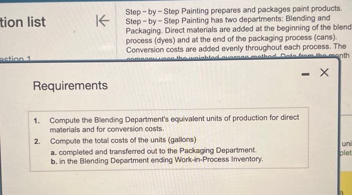 Solved Data tableRequirements 1. Compute the Blending | Chegg.com