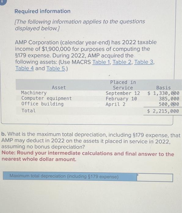 Solved Required information [The following information | Chegg.com