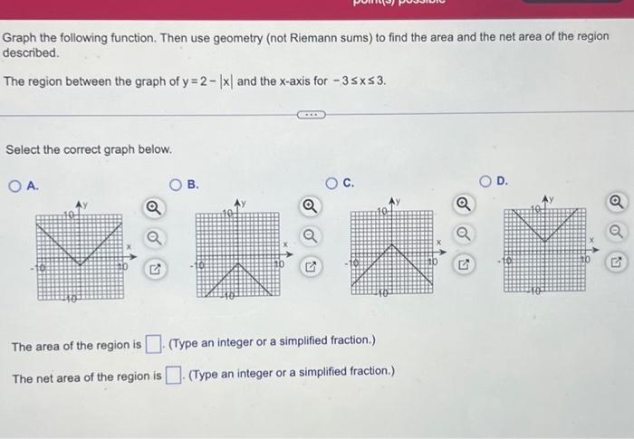 Graph the following function. Then use geometry (not | Chegg.com