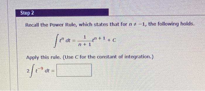 Solved Tutorial Exercise Find the indefinite integral. | Chegg.com