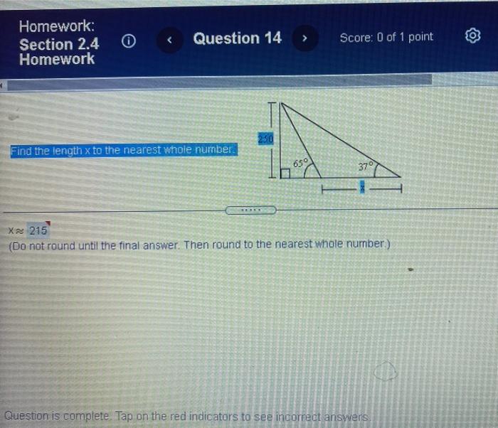 Solved Homework Section 2 4 Homework Question 14 Score 0