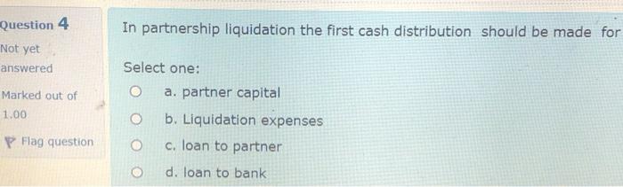 Solved Question 1 in partnerships the bonus for partner is | Chegg.com
