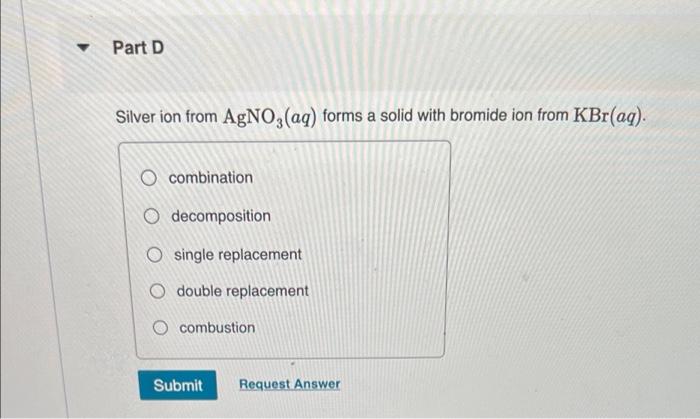 Solved Part B Copper and bromine form copper(II) bromide. O | Chegg.com