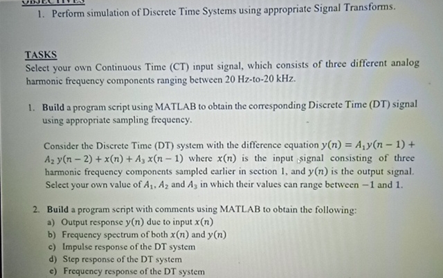 Solved may you please show me the MATLAB coding and the | Chegg.com