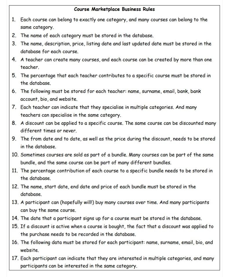 Solved Please Help With This Question Do The Erd Using Uml