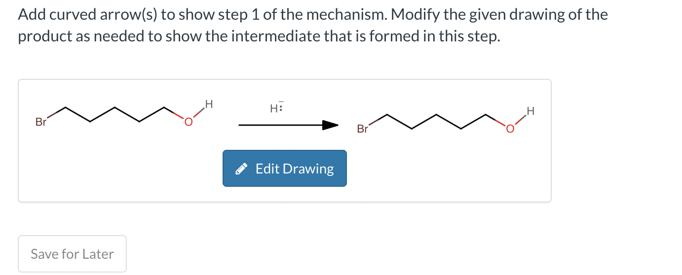 Solved Add curved arrow(s) ﻿to show step 1 ﻿of the | Chegg.com