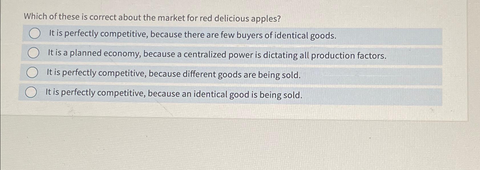 Solved Which of these is correct about the market for red | Chegg.com