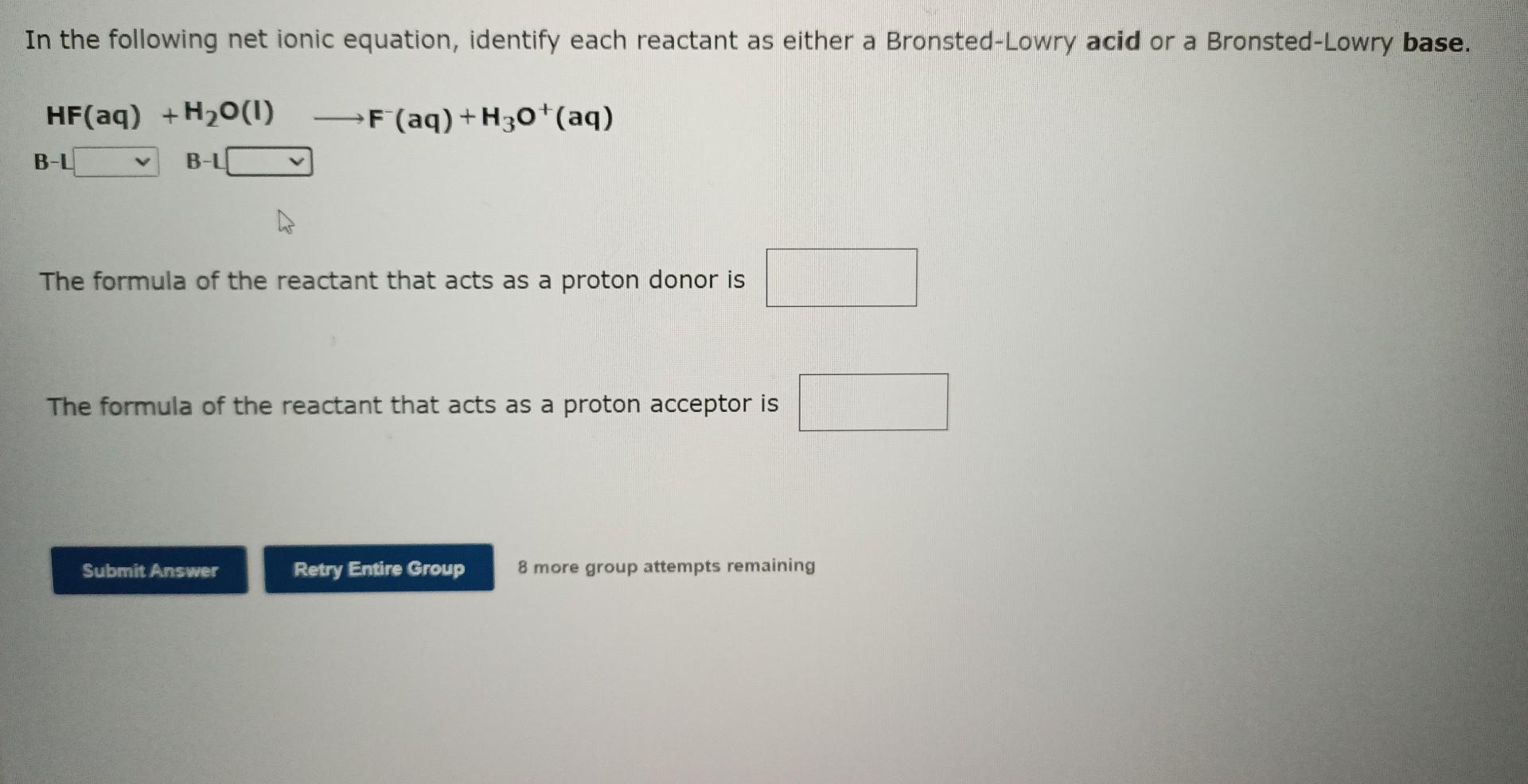 Solved In the following net ionic equation, identify each | Chegg.com