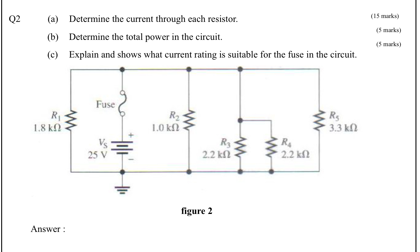 Solved Q2(a) ﻿Determine the current through each | Chegg.com