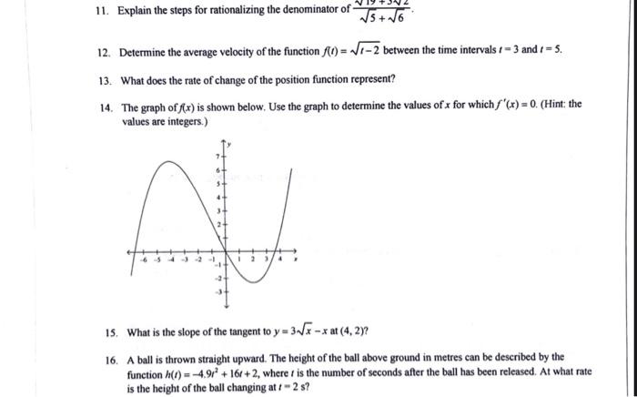 Solved 11. Explain the steps for rationalizing the | Chegg.com