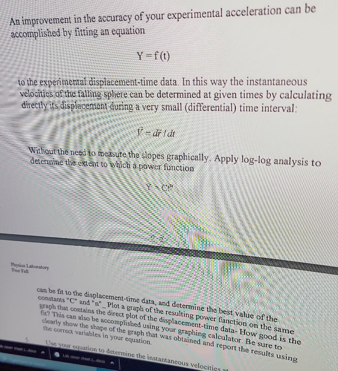 An improvement in the accuracy of your experimental | Chegg.com