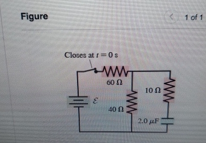 Solved The switch in (Figure 1) ﻿has been open for a very | Chegg.com
