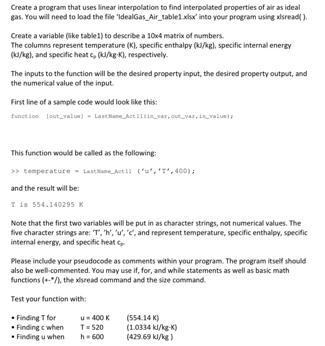 Create A Program That Uses Linear Interpolation To 4524
