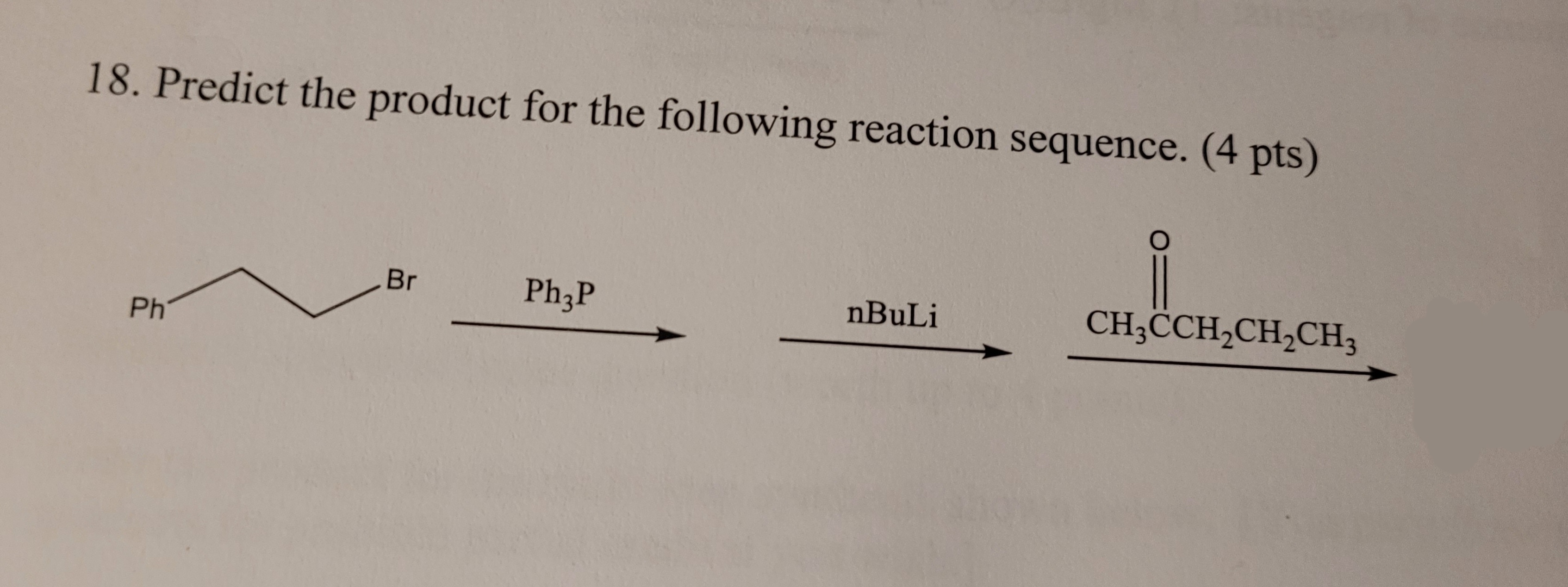 Solved Predict the product for the following reaction | Chegg.com