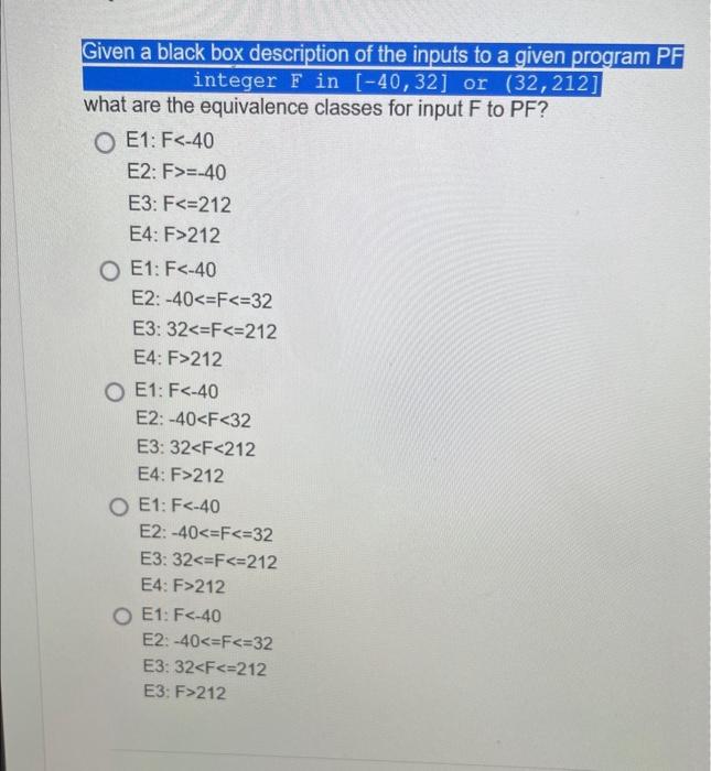 Solved Given a black box description of the inputs to a | Chegg.com