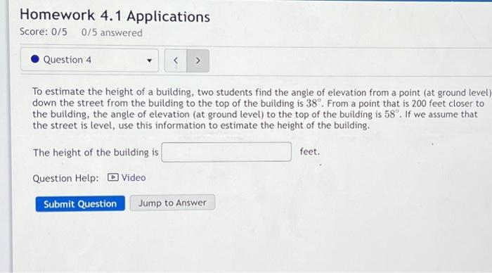 Solved To estimate the height of a building, two students | Chegg.com