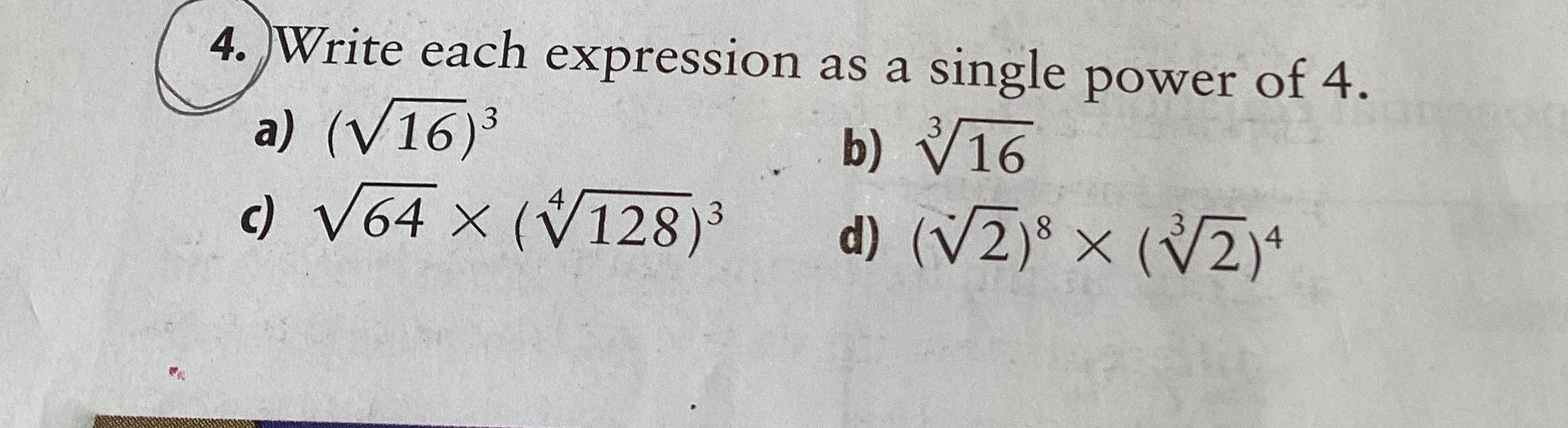 Solved Write each expression as a single power of | Chegg.com
