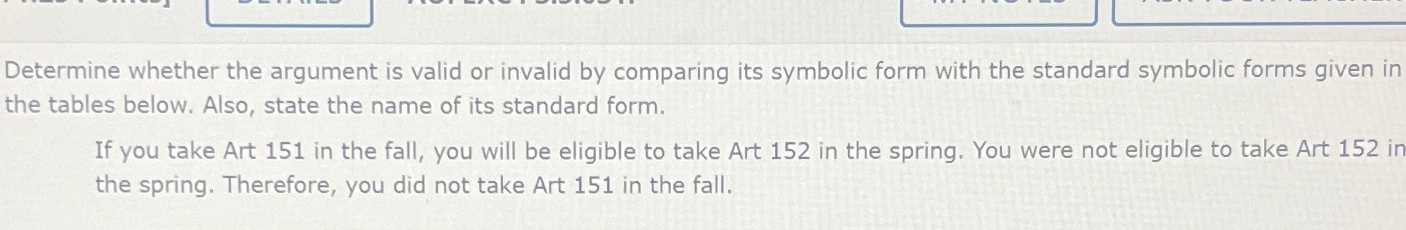 Solved Determine whether the argument is valid or invalid by | Chegg.com