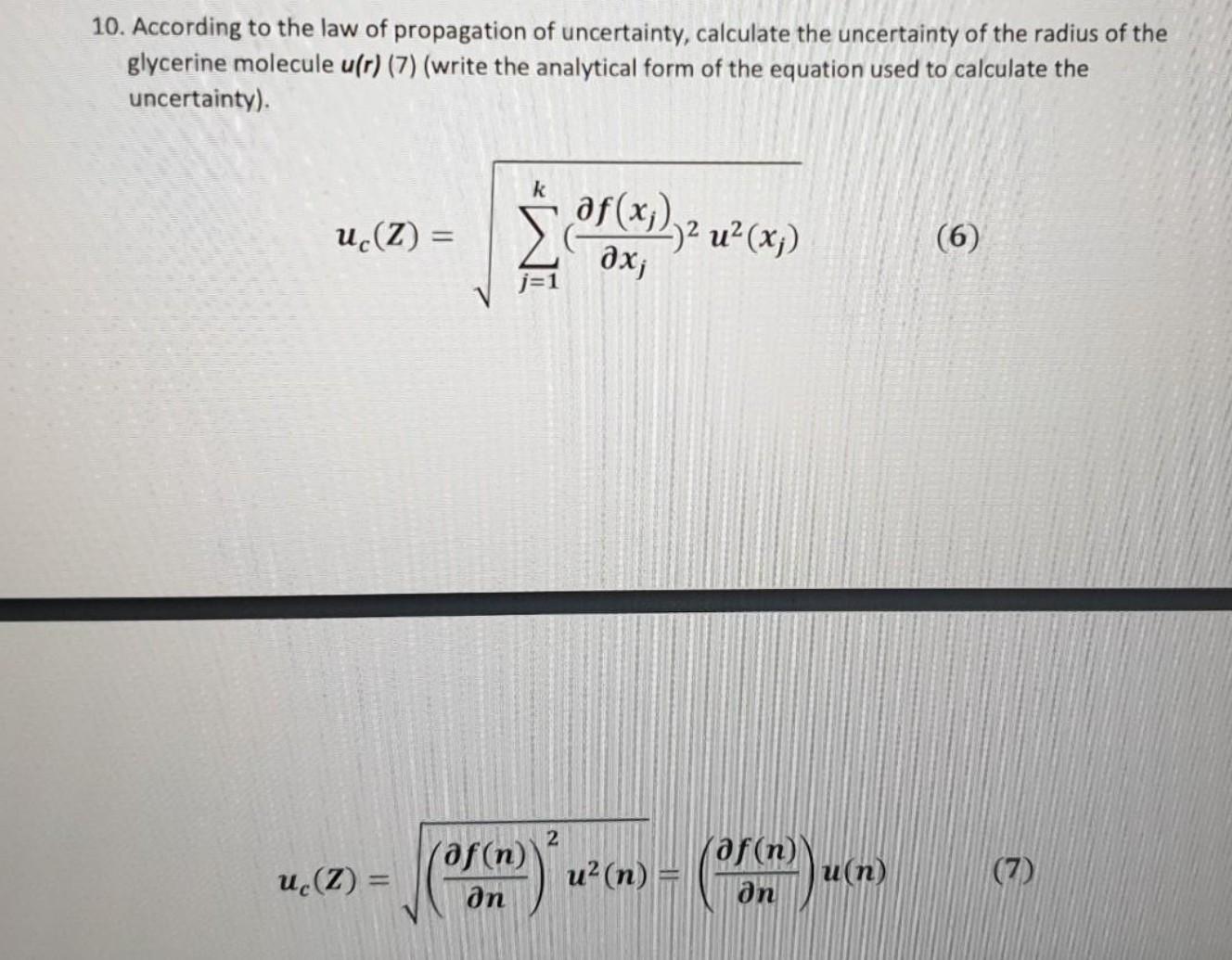Solved 10. According to the law of propagation of | Chegg.com