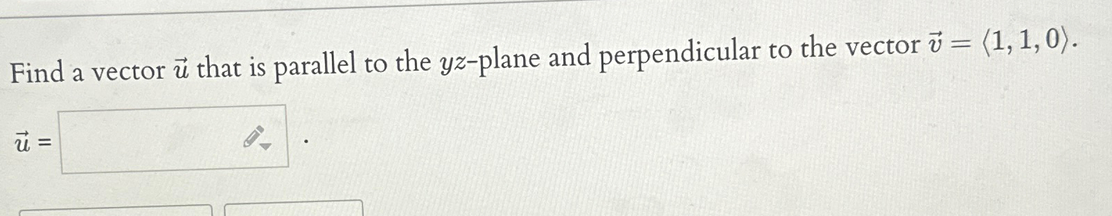 Solved Find a vector vec(u) ﻿that is parallel to the | Chegg.com