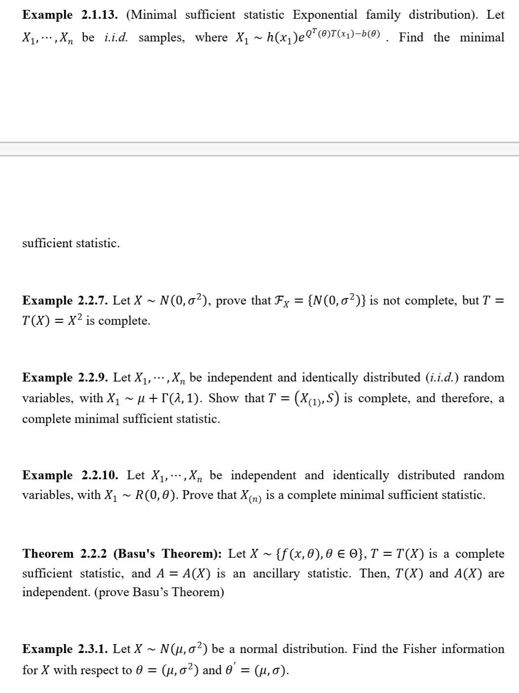 Solved Example 2 1 13 Minimal Sufficient Statistic