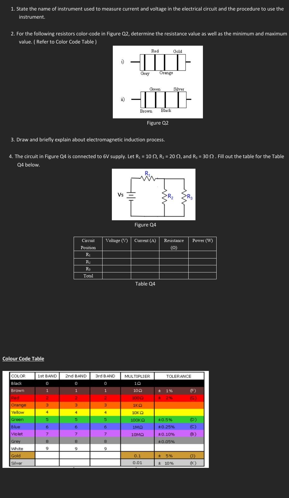 [Solved]: 1. State the name of instrument used to