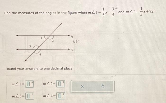 Solved Find the measurments of the angles in the figure when | Chegg.com