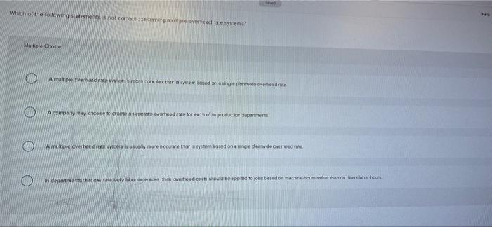 Solved Which of the following statements not correct | Chegg.com
