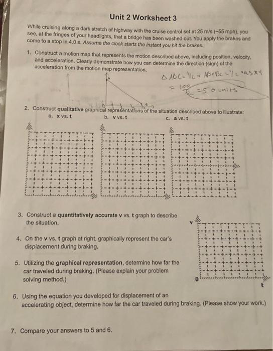 Solved Unit 2 Worksheet 2 When evaluating problems 1-2, | Chegg.com