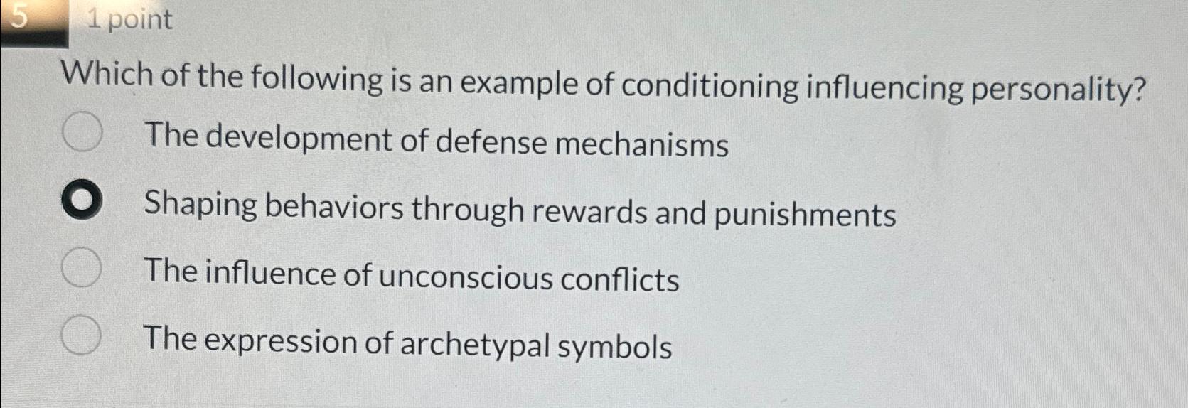 Solved 1 ﻿pointWhich of the following is an example of | Chegg.com
