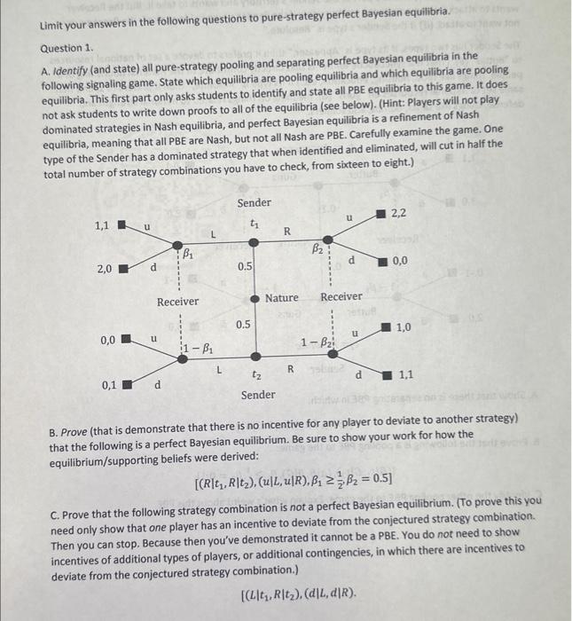 Solved Limit your answers in the following questions to | Chegg.com