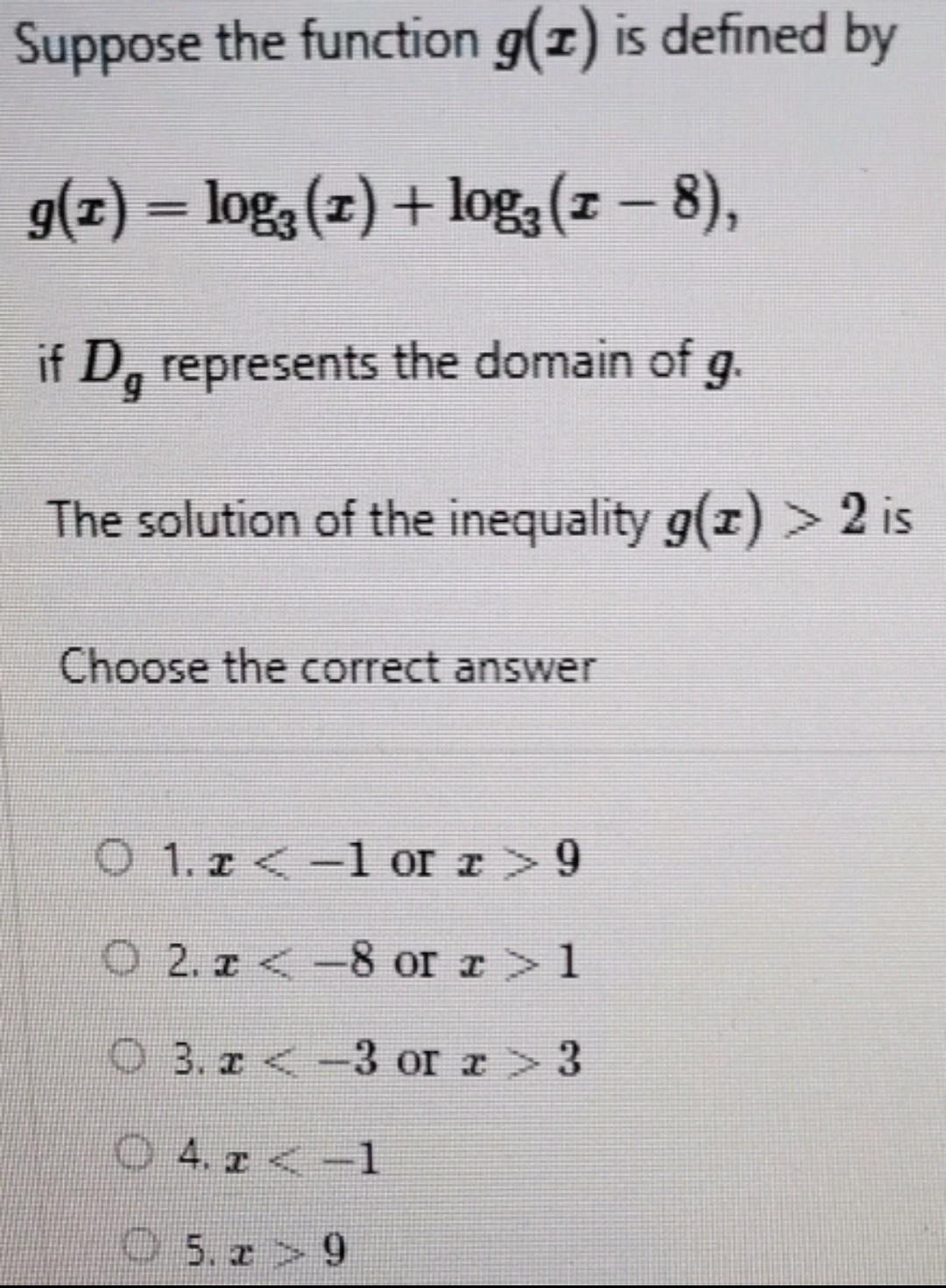 Solved Suppose the function g(x) is defined by | Chegg.com