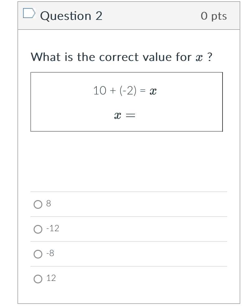 Solved Question 20 ﻿ptsWhat is the correct value for | Chegg.com