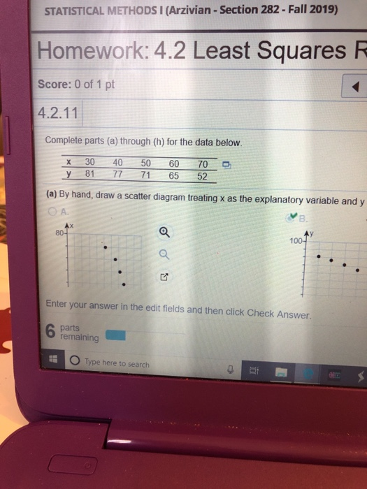 Solved STATISTICAL METHODS I (Arzivian - Section 282 - Fall | Chegg.com